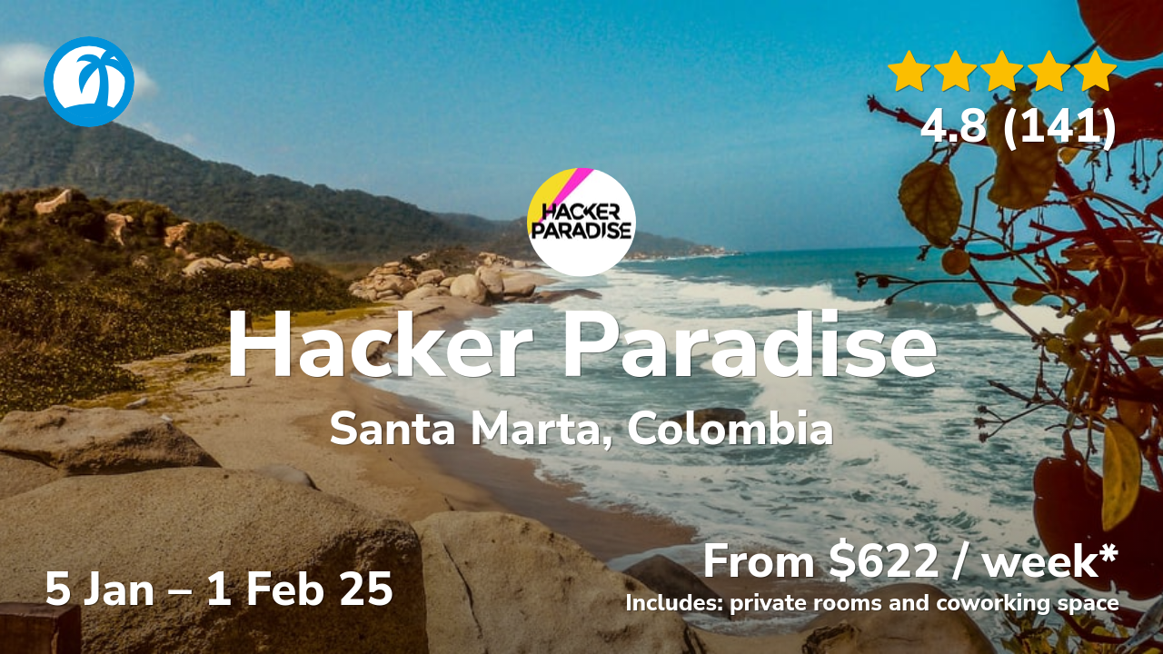 Hacker Paradise: Digital Nomad Retreat in Santa Marta, Colombia 🇨🇴 Jan 2025